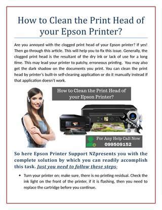 How To Clean The Print Head Of Your Epson Printer Artofit