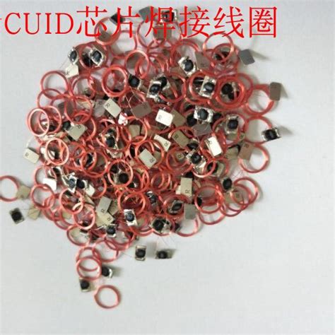 IC Coil Welding Label CUID Chip Rewritable Copy RFID High Frequency Mhz Size Diameter Mm