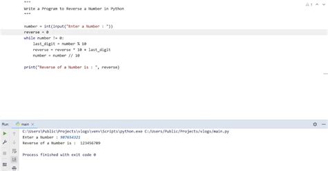 Write A Program To Reverse A Number In Python