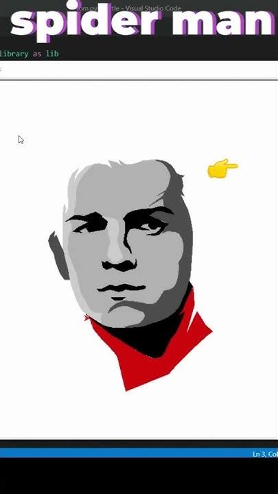 Draw Tom Holland In Just 3 Line Of Python Shorts Programming Python