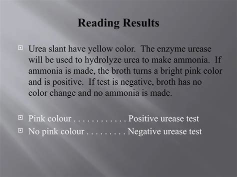 Urease Test Pptx Microbiology Hematology Pptx Infectious Diseases