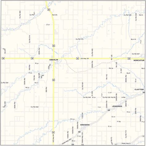 Decatur County Map Kansas Us County Maps