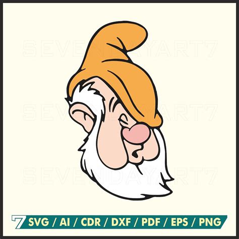 Snow White And The Seven Dwarfs SVG Digital File Clipart Svg Ai Cdr Dxf Pdf Eps Png Etsy