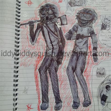 Old Art 74 Xvirus And Ticci Toby By Iddybiddysquish On Deviantart