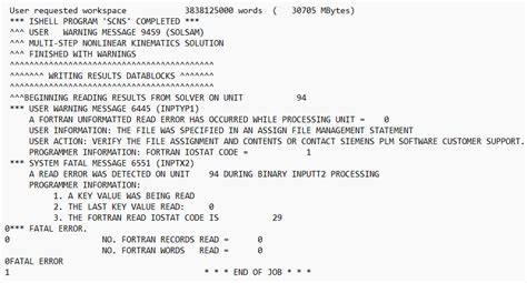 How To Overcome A Read Fatal Error In Simcenter Nastran