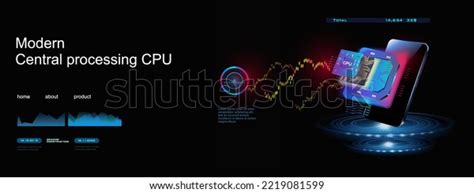 Cpu New Generation Computer Processor Process Stock Vector Royalty Free 2219081599 Shutterstock