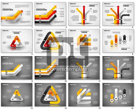 Arrows Shapes Set Presentation Template For Google Slides And