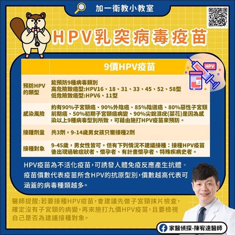 宥達醫師衛教小教室｜hpv乳突病毒疫苗 台灣展臂閱讀協會ror Taiwan