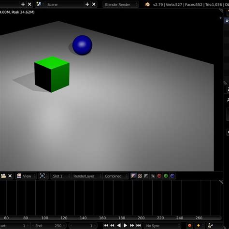 The Prepared Scene With 3 Primitives For Animation Download Scientific Diagram