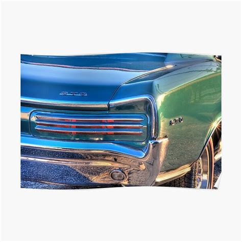 Gto Tail Light Poster By Bykowski Redbubble