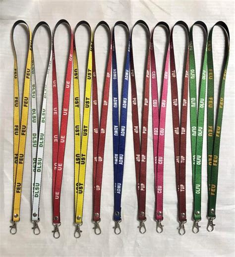 Minimalist School University Id Lace Lanyard Sling UST DLSU CEU ADMU FEU UP PUP