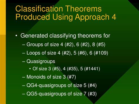 Ppt Automated Reasoning For Classifying Finite Algebras Powerpoint