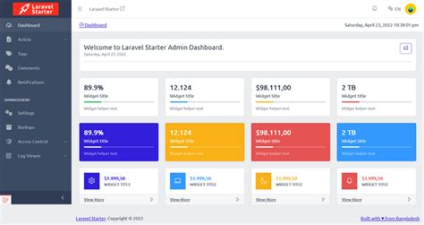 Laravel Starter Is An Open Source Starter On Top Of Laravel 10
