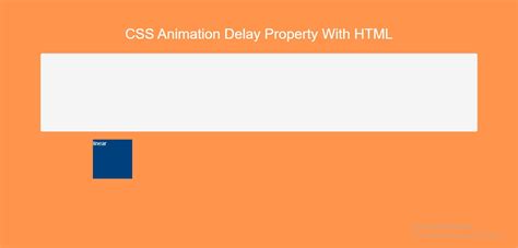 How To Use Css Animation Delay Property With Html