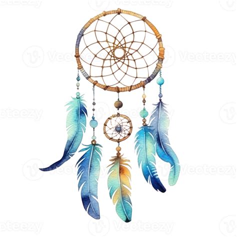 Watercolor Dream Catcher Isolated 26991903 Png