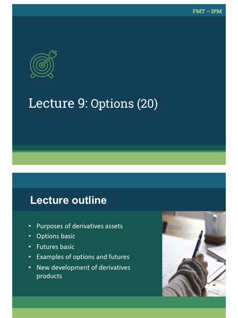 Lecture 9 Options Pdf Option Finance Put Option
