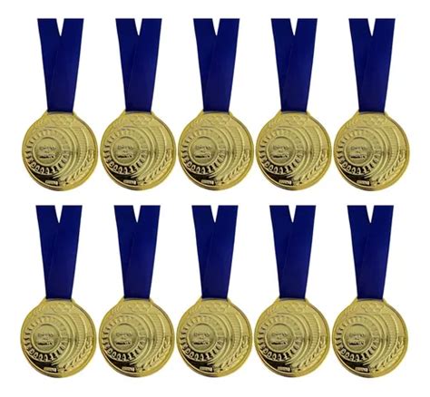 Kit 10 Medalhas Honra Ao Mérito Ouro Prata Bronze 43cm Aço Mercadolivre
