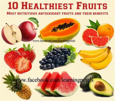 Rainbowdiary 10 Healthiest Fruits