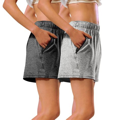 Rosvigor Women Athletic Shorts Gym High Waisted Shorts For Women Casual