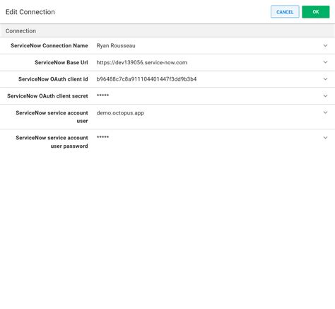 Servicenow Connection Test Button Is Hidden If Service Account Password Is Not Expanded · Issue