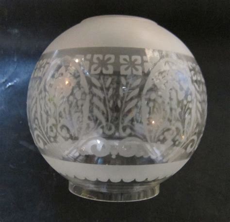 Victorian Glass Oil Lamp Shade Exeter Antique Lighting Company