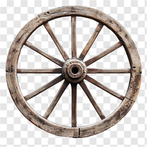 투명한 배경에 고립 된 소박한 금속 림이있는 골동품 나무 마차 휠 수레 바퀴 빈티지 교통 오래된 카트 Png 일러스트 및 이미지 에 대한 무료 다운로드 Pngtree