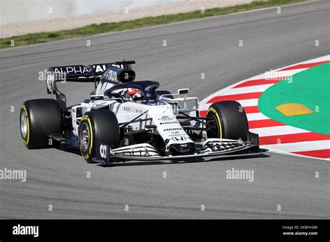 Pierre Gasly And The Alpha Tauri AT01 During The Day 4 Of The Formula 1 Testing On 26 February