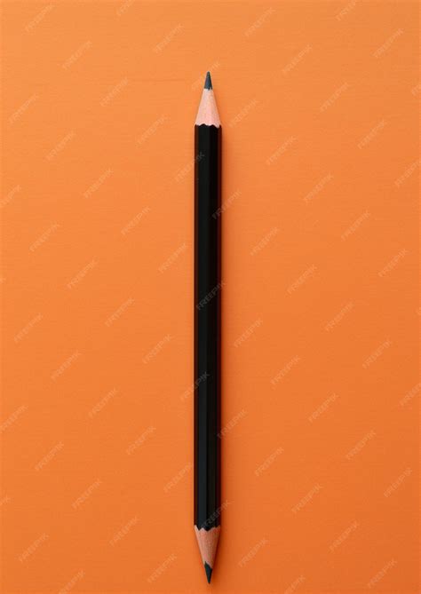 Premium Ai Image A Sharp Pencil With A Red Eraser On The Front Of It