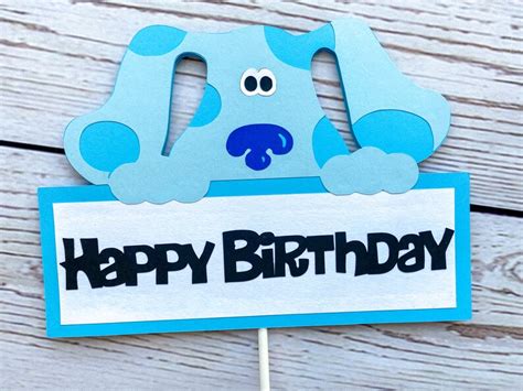 Blues Clues Cake Topper Etsy