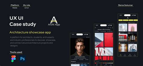 UX UI Portfolio On Architecture Showcase App On Behance