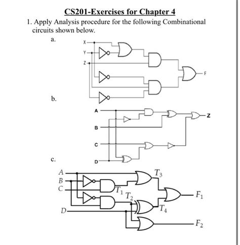 Solved CS201 Exercises For Chapter 4 1 Apply Analysis Chegg