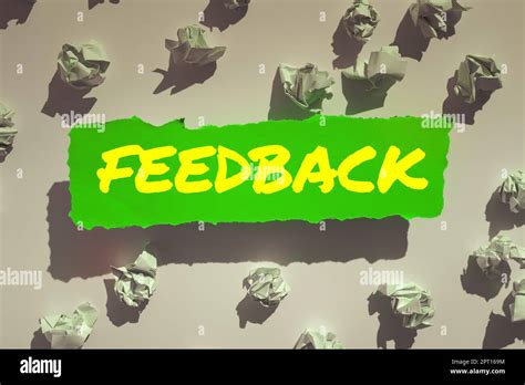 Text Showing Inspiration Feedback Business Idea Transmission Of Evaluative Or Corrective