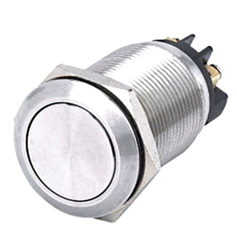 Rs Pro Rs Pro Push Button Switch Momentary Panel Mount 19 2mm Cutout Dpst 250v Ac Ip65