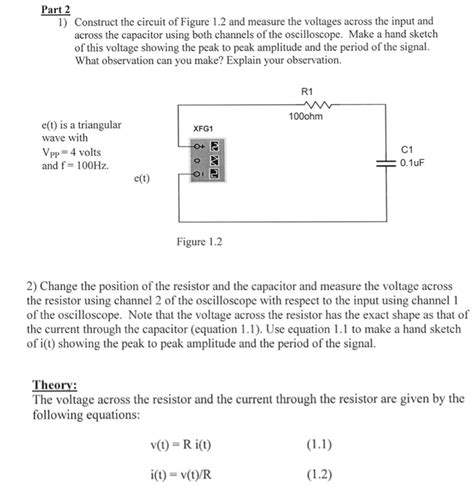 Solved Part Construct The Circuit Of Figure And Chegg