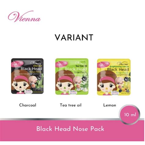 Jual Vienna Black Head Nose Pack 10ml Shopee Indonesia