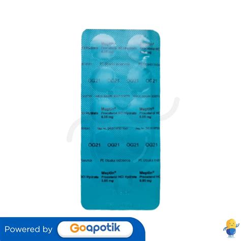 Jual Meptin 005 Mg Blister 10 Tablet Shopee Indonesia