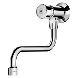 Robinet de lavabo mural temporisé TEMPOSTOP DELABIE Collectivités