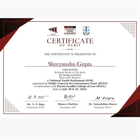 Shreyanshu Gupta On Linkedin Nationalyouthparliament Pgcl