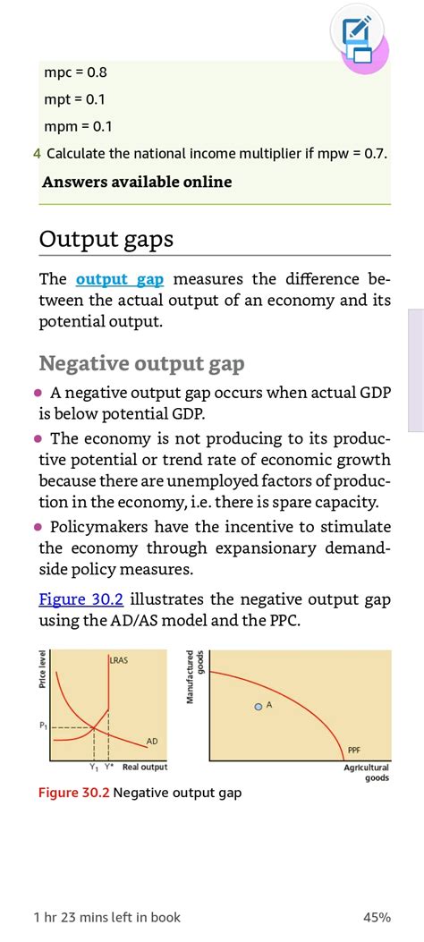 W3 OCR Workpage The Interaction Of Aggregate Demand And Supply
