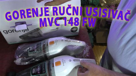 Gorenje ručni usisivač MVC 148 FW - 100W | Auto usisivač - YouTube