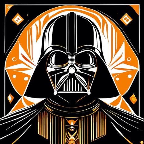 Darth Vader Valhalla Ilustración vectorial Vector Premium generado con IA