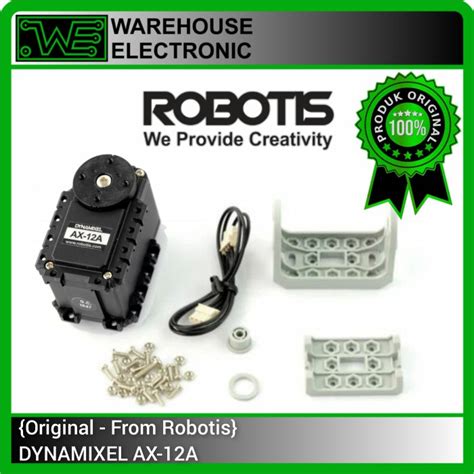 Jual Dynamixel AX 12A ORIGINAL Robotis Motor Servo AX12A Dynamixel AX
