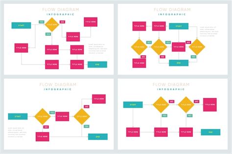 Collection D Infographie De Diagramme De Flux Vecteur Gratuite