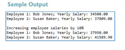 Solved Problem 3 Employee Class Create A Class Called Chegg