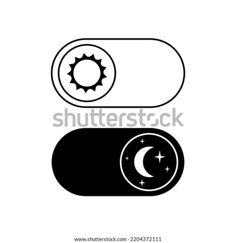 Switch Element Button Light Dark Theme Stock Vector Royalty Free