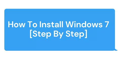 How To Install Windows On Your Computer Step By Step