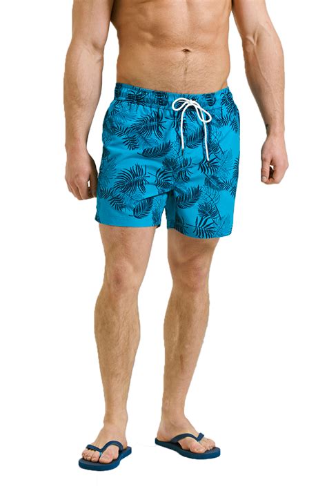 Mens Threadbare Swim Shorts Mesh Lined Knee Length Beach Board Swimming