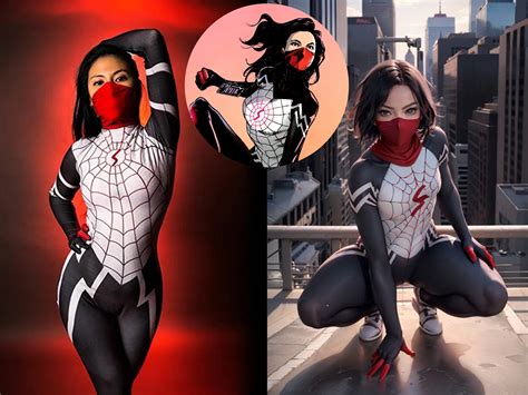 Halloween Cindy Moon Silk Spiderman Cosplay Costume Adults Etsy