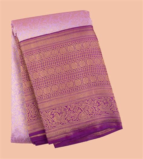 Lavender Kanchipuram Silk Saree