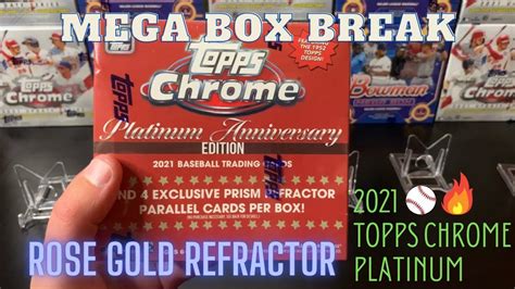 Topps Chrome Platinum Anniversary Mega Box Refractors YouTube